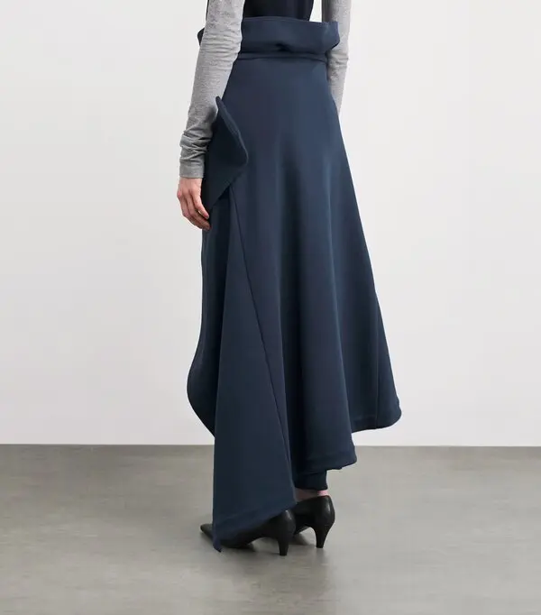 A.W.A.K.E. Mode Cotton-jersey Sweatpants With Attached Skirt