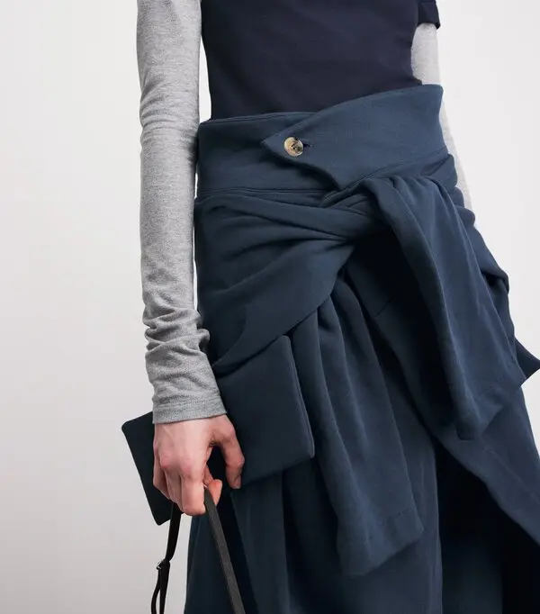 A.W.A.K.E. Mode Cotton-jersey Sweatpants With Attached Skirt