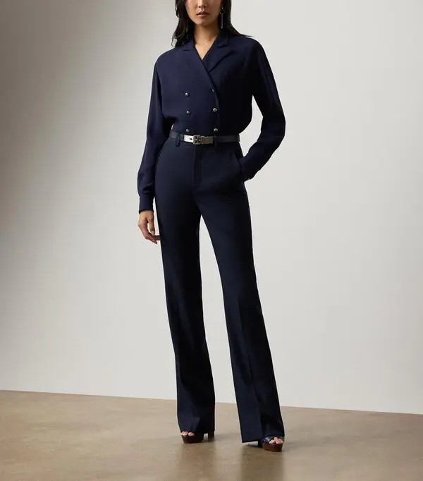 Ralph Lauren Wool Grain De Poudre Wrigley Trousers