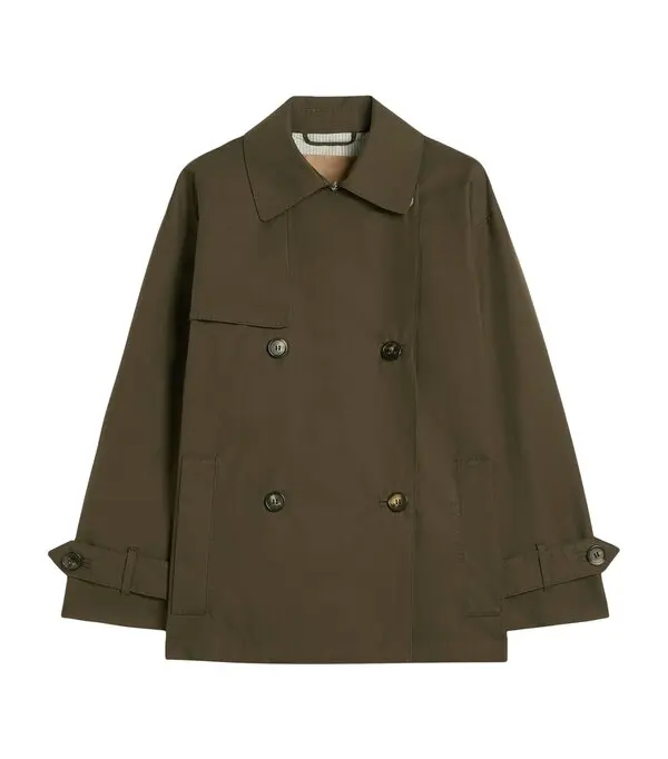 Max Mara Cotton-blend Raincoat - Green