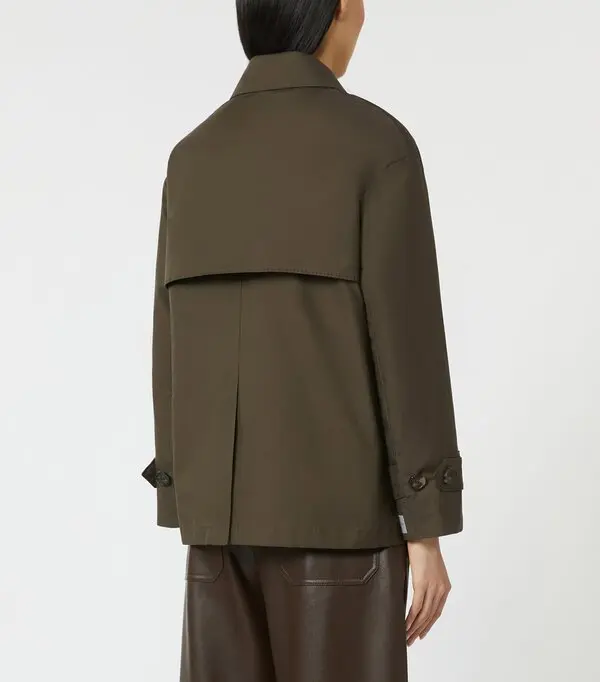 Max Mara Cotton-blend Raincoat - Green