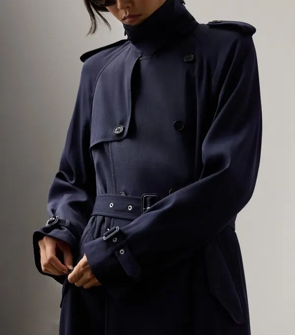 Ralph Lauren Wool-blend Alecia Trench Coat