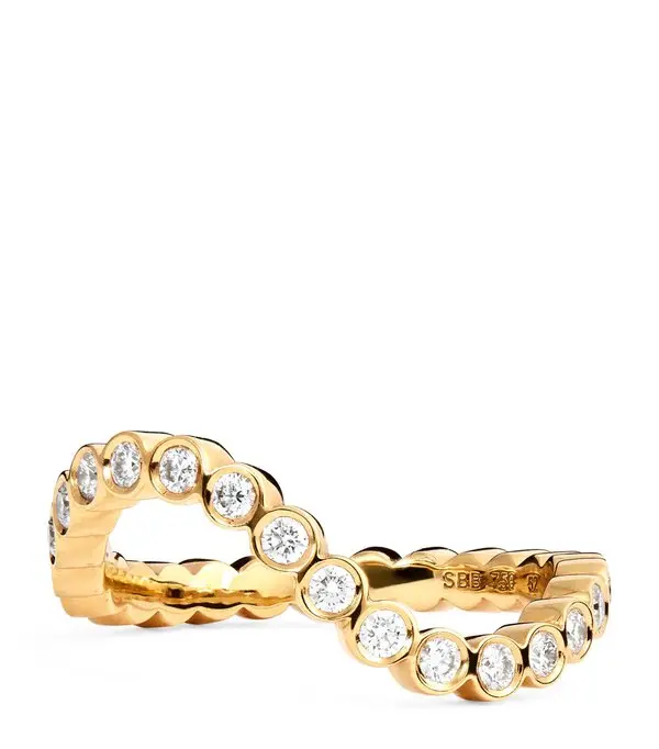 Sophie Bille Brahe Courant Sky Diamond Ring - Gold