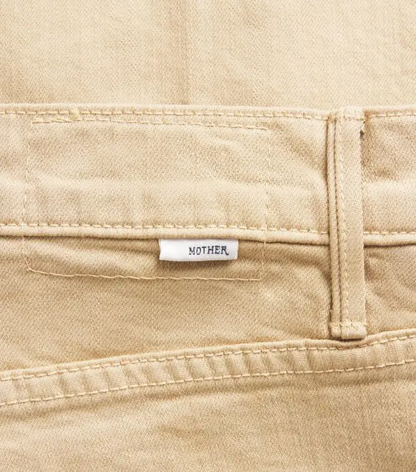 MOTHER Bookie Sneak Bootcut Jeans - Beige