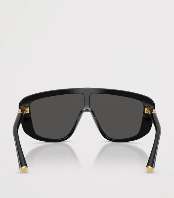 Dolce & Gabbana Acetate Rectangle Sunglasses - Black