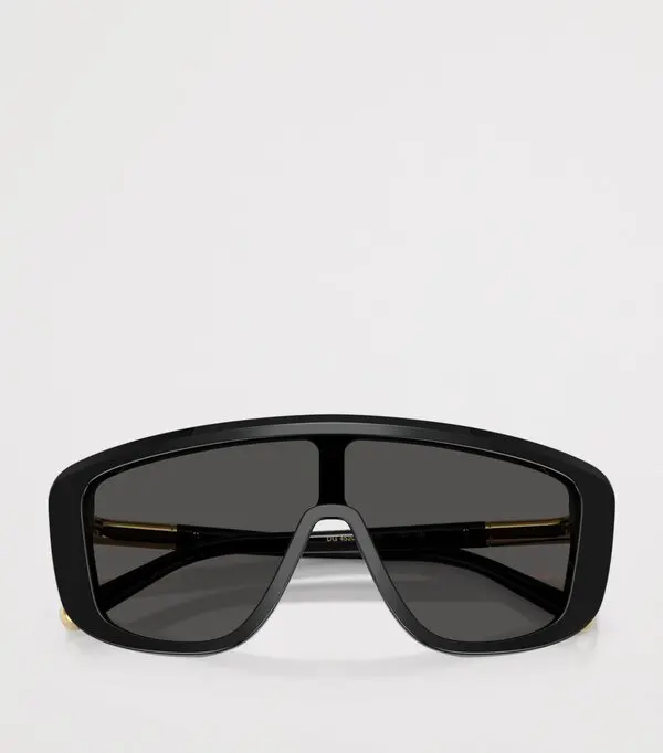 Dolce & Gabbana Acetate Rectangle Sunglasses - Black