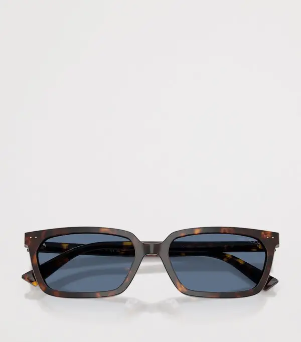 JIMMY CHOO Tortoiseshell Rectangular Sunglasses - Brown
