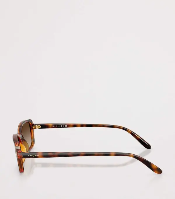 VOGUE Tortoiseshell Rectangular Sunglasses