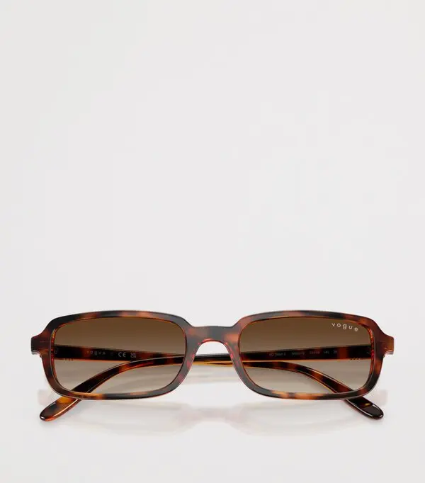 VOGUE Tortoiseshell Rectangular Sunglasses