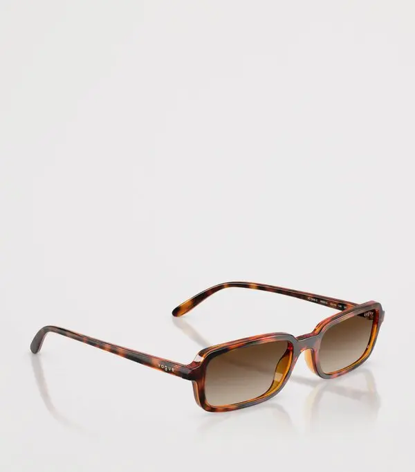 VOGUE Tortoiseshell Rectangular Sunglasses