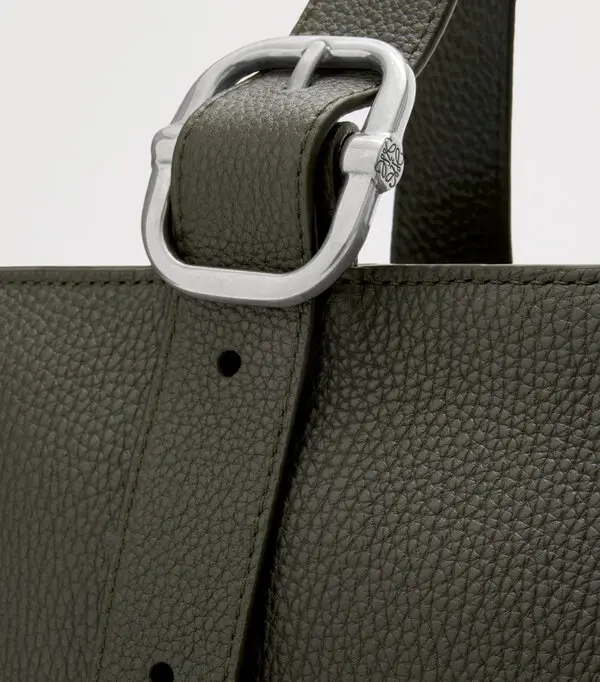 Loewe Grained Calfskin Loop Tote Bag - Green
