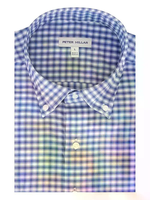 Peter Millar Conway Gale Checked Shirt - Blue