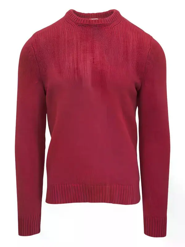 Faherty Brand Ribbed Knit Sweater - Red