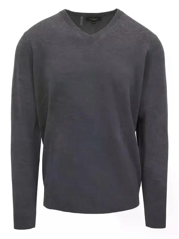 Kinross Cashmere V-neck Long Sleeve Sweater