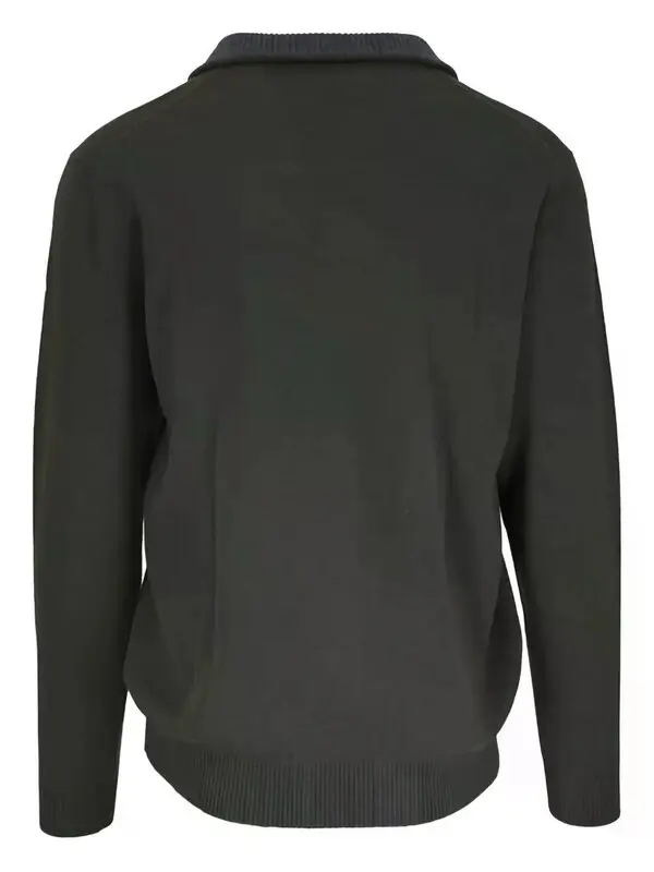 Kinross Cashmere Half-zip Point Collar Sweater