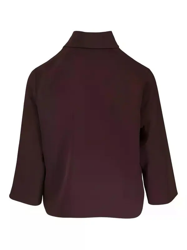 PETER COHEN Frolic V-neck Blouse - Brown