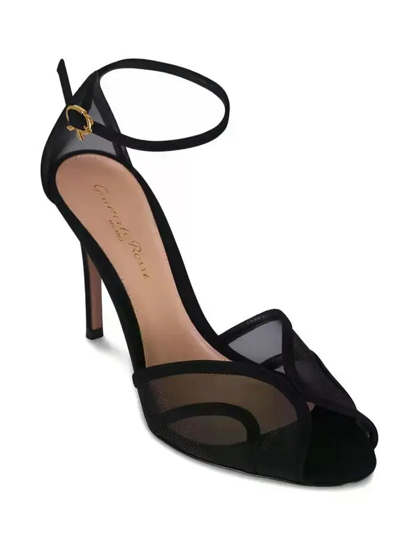 GIANVITO ROSSI Mesh Stiletto Sandals