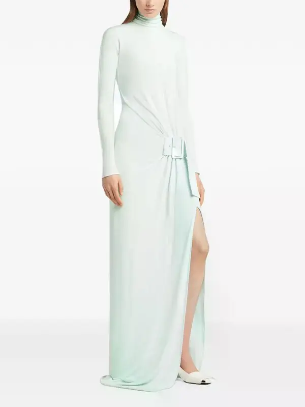 COURREGES Buckled Long Dress - Green