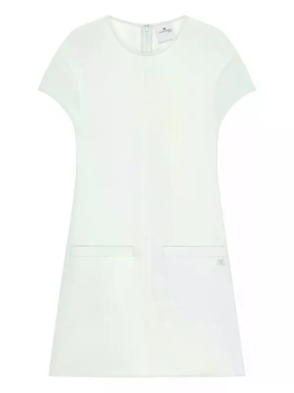 COURREGES Welt-pocket Mini Dress - Green