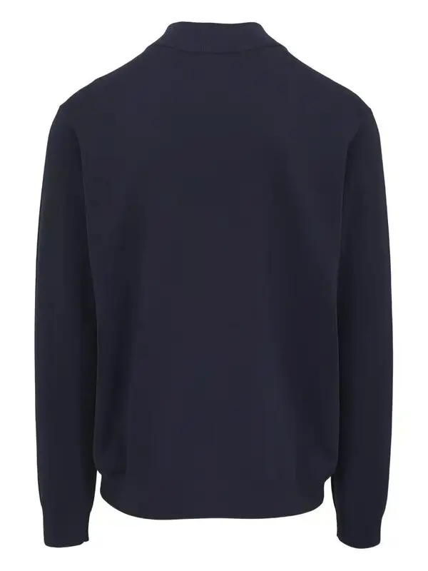 Peter Millar Zip Neck Sweater - Blue