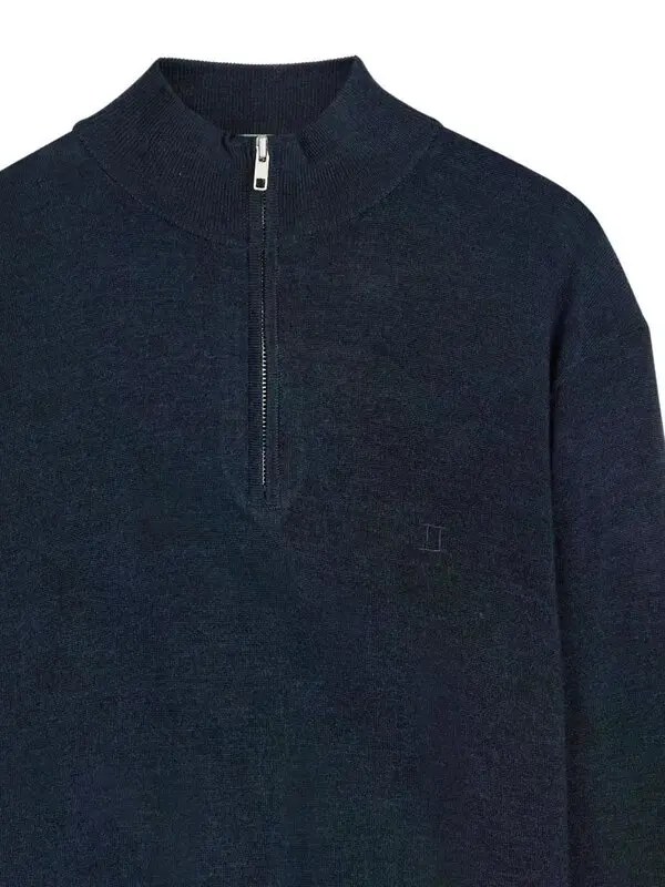 LES DEUX Greyson Half-zip Sweater - Blue