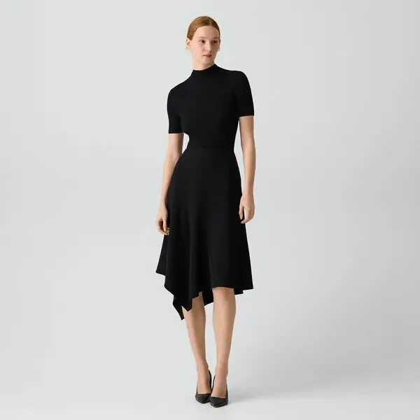 Theory Panel Drape Skirt