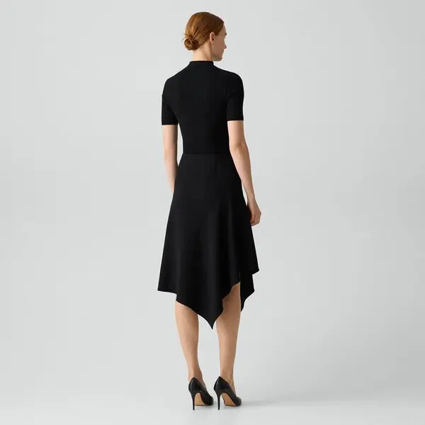Theory Panel Drape Skirt