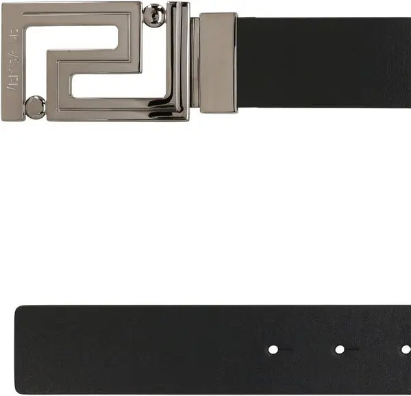 Versace Greek Reversible Leather Belt