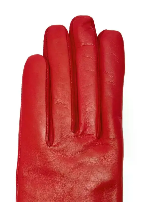 HANDSOME STOCKHOLM Logo-plaque Gloves - Red