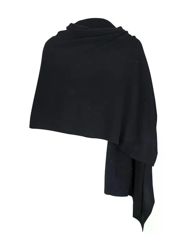 Kinross Cashmere Embellished Scarf - Black