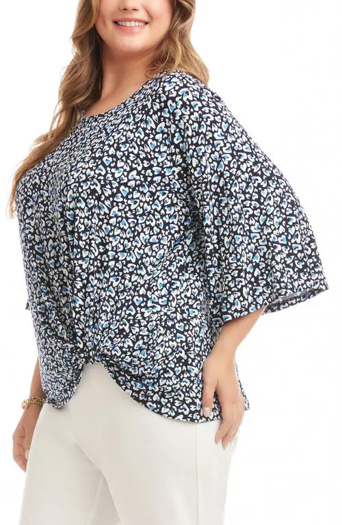 Karen Kane Heart Flare Sleeve Top