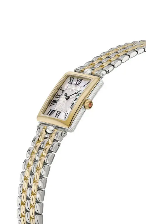 FREDERIQUE CONSTANT Classics Carrée Small Seconds Bracelet Watch - Two-tone Silver