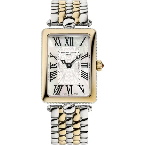 FREDERIQUE CONSTANT Classics Carrée Small Seconds Bracelet Watch - Two-tone Silver