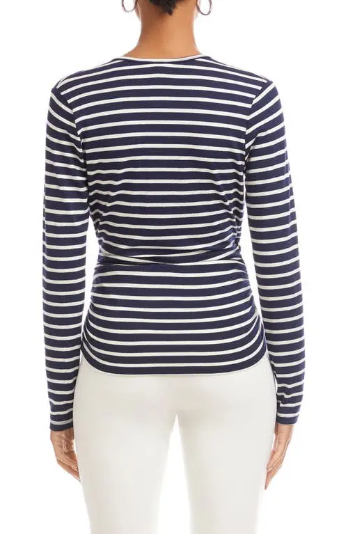Karen Kane Crossover Ruched Top