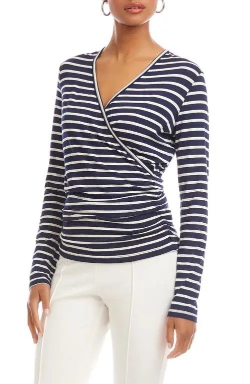 Karen Kane Crossover Ruched Top