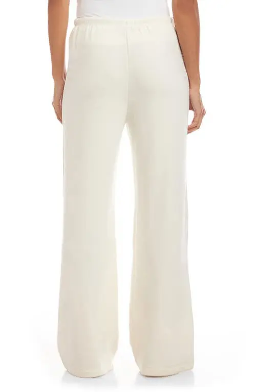 Karen Kane Drawstring Pintuck Sweatpants - Cream