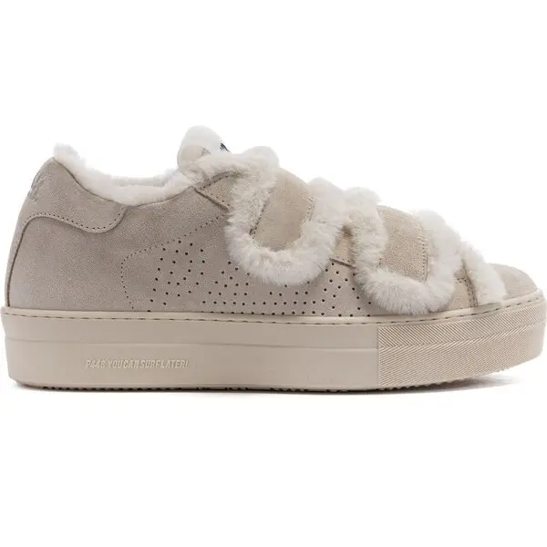 P448 Thea Venice Platform Sneakers - Beige Sand
