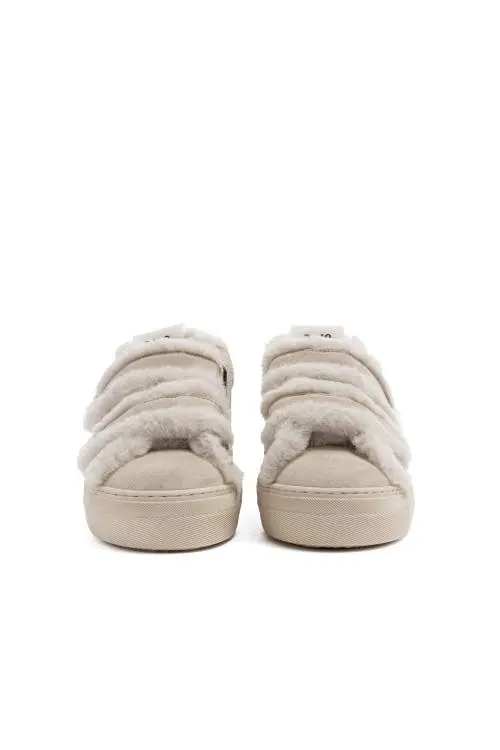 P448 Thea Venice Platform Sneakers - Beige Sand