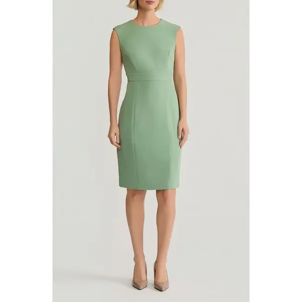 KASPER Cap Sleeve Sheath Dress