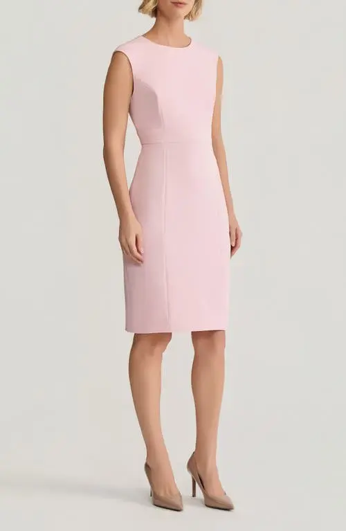 KASPER Cap Sleeve Sheath Dress - Tutu Pink