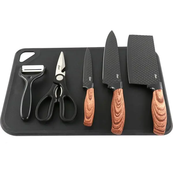 OSTER Gunderson 6 Piece Stainless Steel Cutlery Set - Black