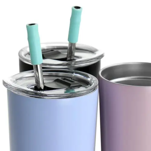 MR. COFFEE Java Quest 4 Piece 23 Oz Stainless Steel Tumbler Set With Lids And Straws