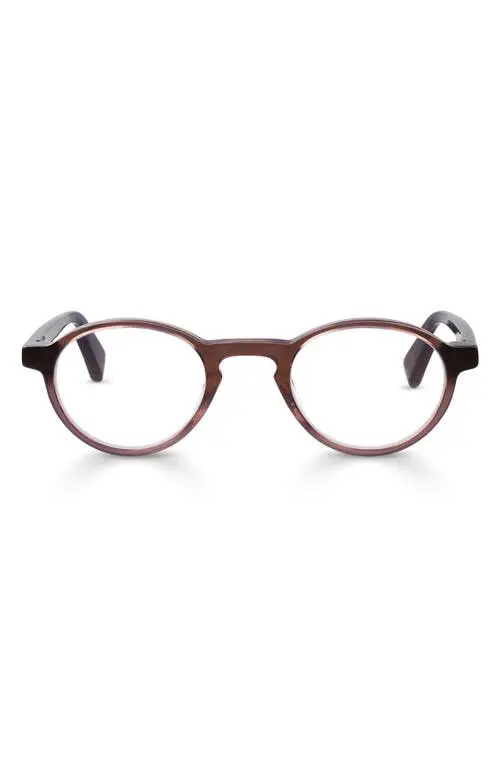 Eyebobs Board Stiff Round Eyeglasses - Brown Sugar Crystal