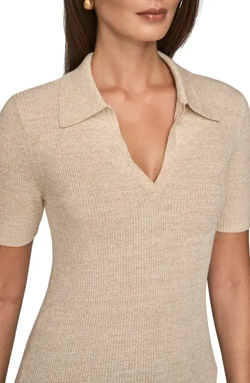 Donna Karan New York Metallic Collared Sweater