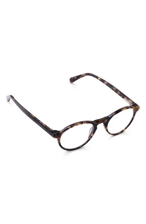Eyebobs Board Stiff 49mm Round Blue Light Blocking Eyeglasses - Tortoise/black Tortoise