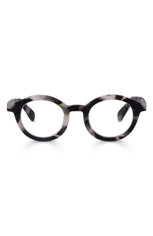 Eyebobs Tv Party Round Reading Glasses - Matte Grey Tortoise