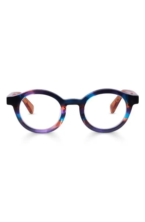 Eyebobs Tv Party Round Reading Glasses - Purple/orange Multi