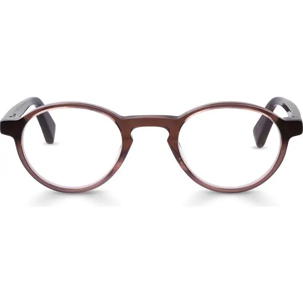 Eyebobs Board Stiff 43mm Round Reading Glasses - Brown Sugar Crystal