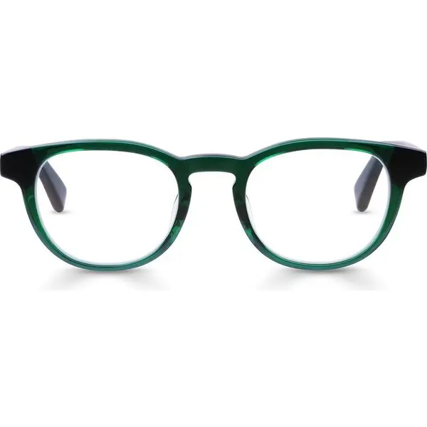 Eyebobs 46mm Round Frame Reading Glasses - Emerald Green Crystal