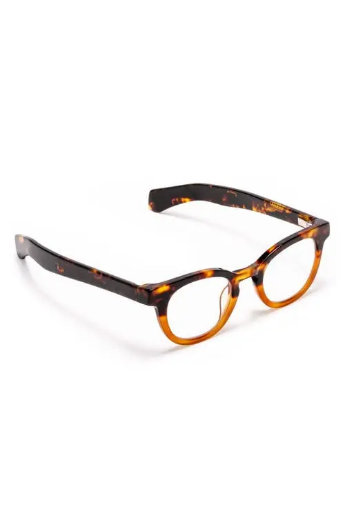 Eyebobs Total Wit Round Frame Glasses - Tortoise To Amber Fade